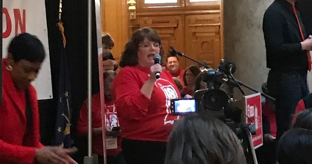 Indiana teachers rally against low pay, attacks on public education ...