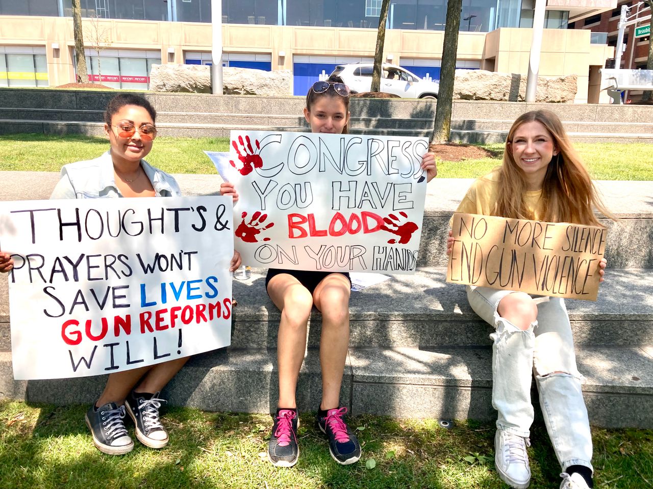 Students, teachers and workers rally against gun violence in cities ...