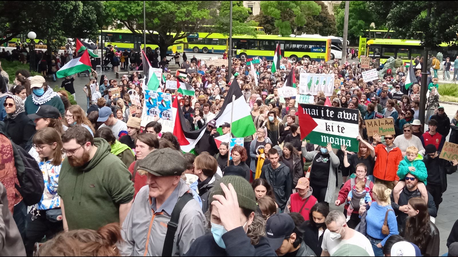 Sixth week of mass protests in New Zealand against Gaza genocide ...