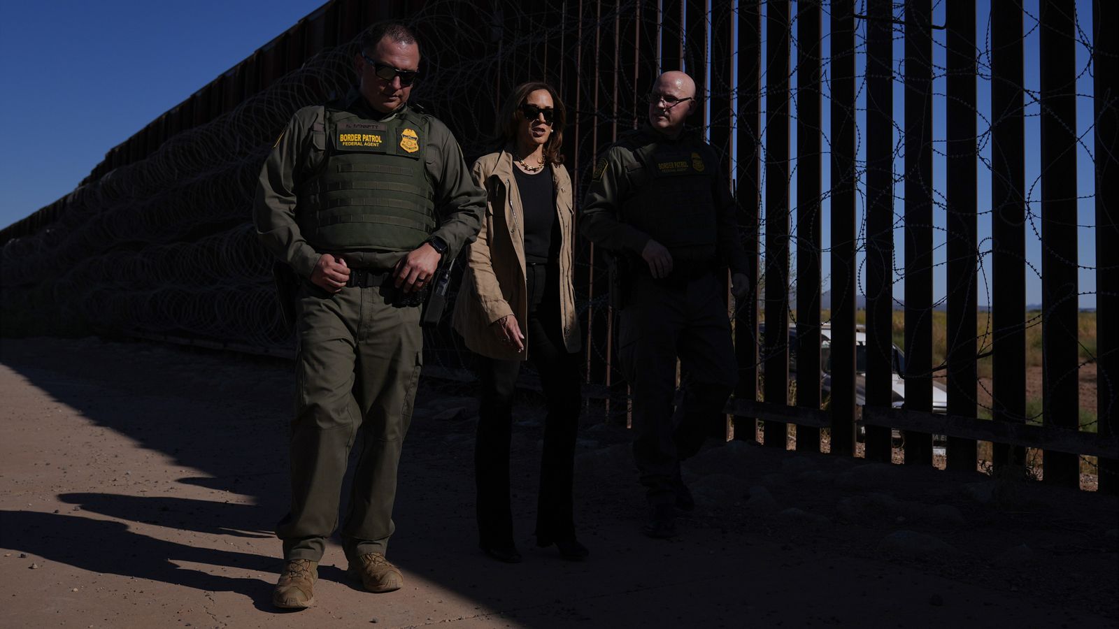 Campaigning in Arizona, Kamala Harris pledges to “work across the aisle ...