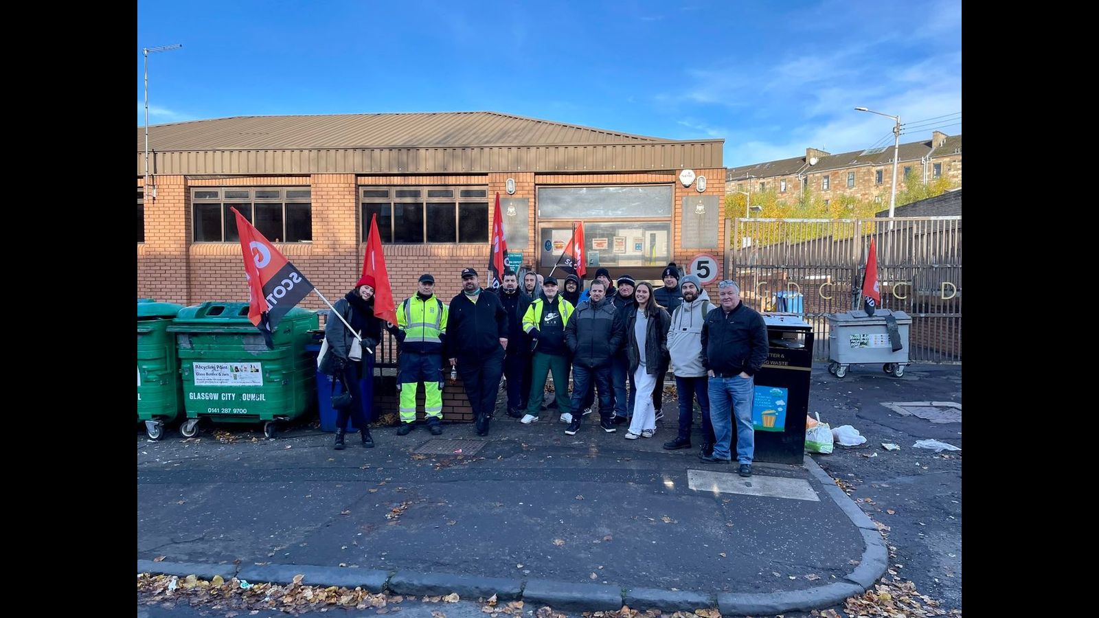 Glasgow bin workers reject pay offer as school janitors and care ...
