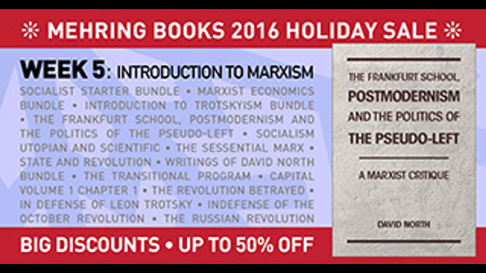 HOLIDAY GIFTS AT MEHRING BOOKS - World Socialist Web Site