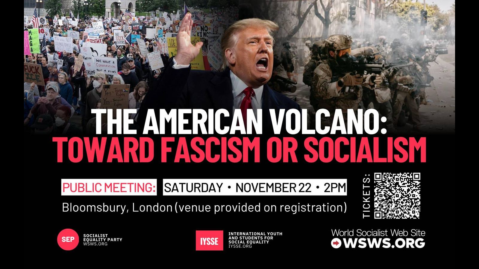 David North to speak in London November 22: “The American Volcano ...