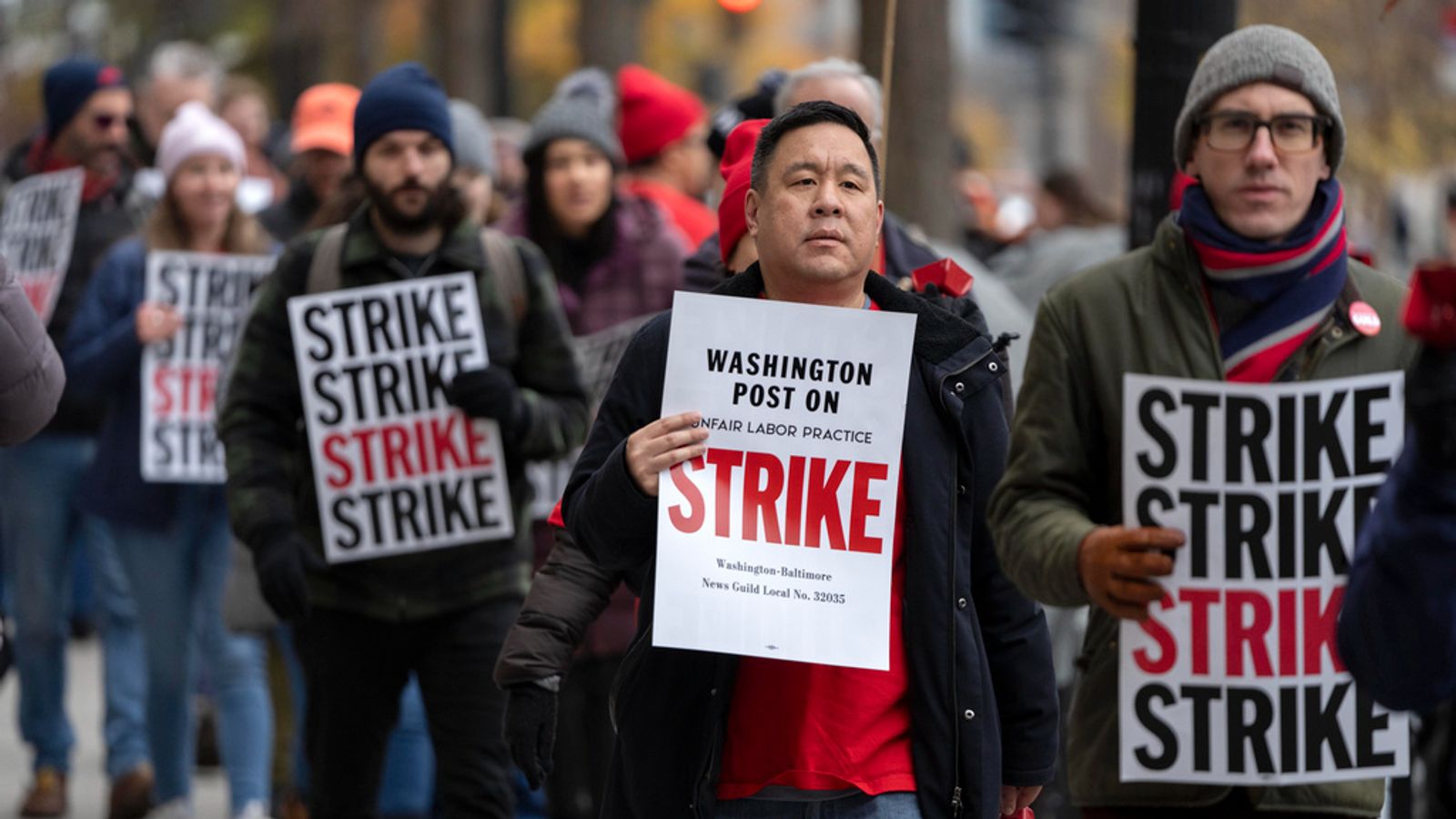 Washington Post staff wage 24-hour strike to oppose low salaries and ...
