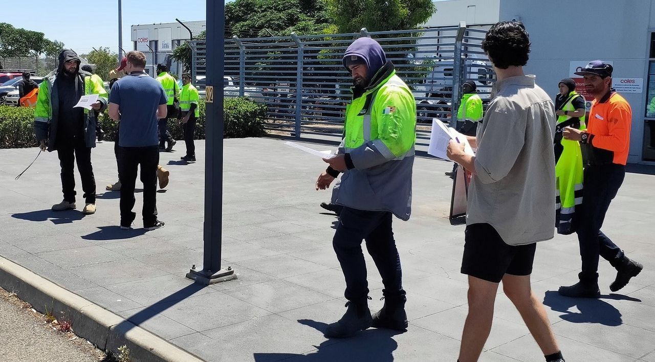 Brisbane Coles workers, along with other Coles workers, express ...
