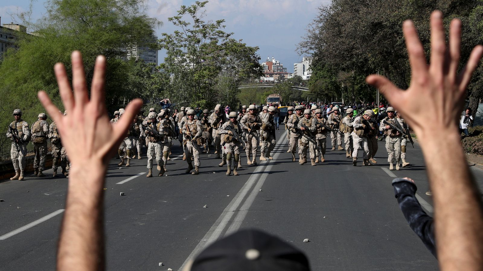 Chilean military deployed against protests for the first time since ...
