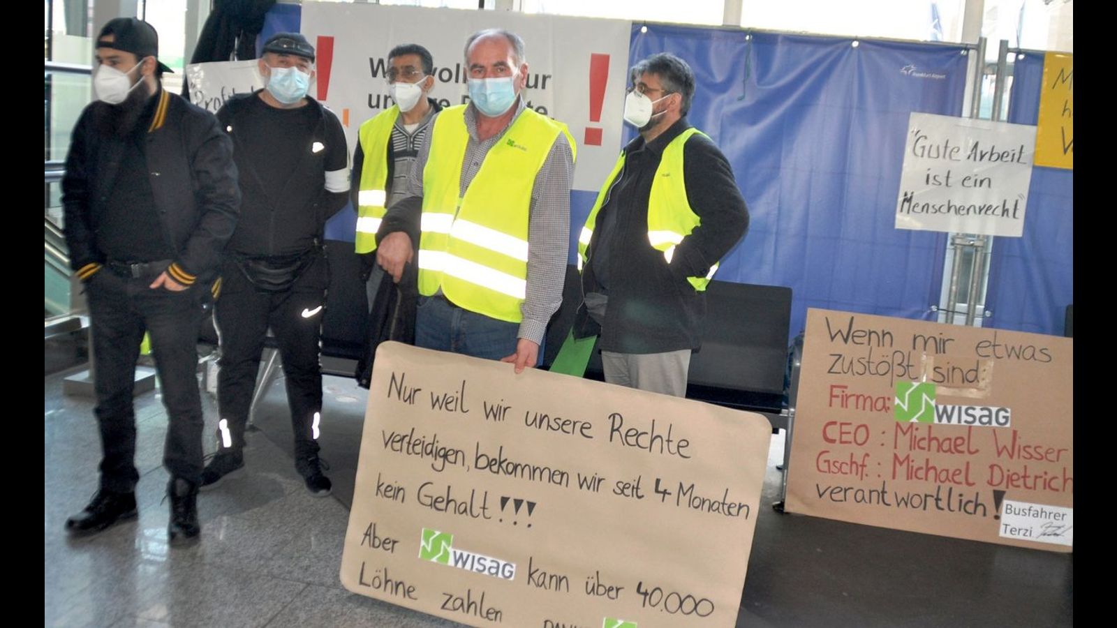 Solidarity from London bus drivers to WISAG airport workers in Germany ...