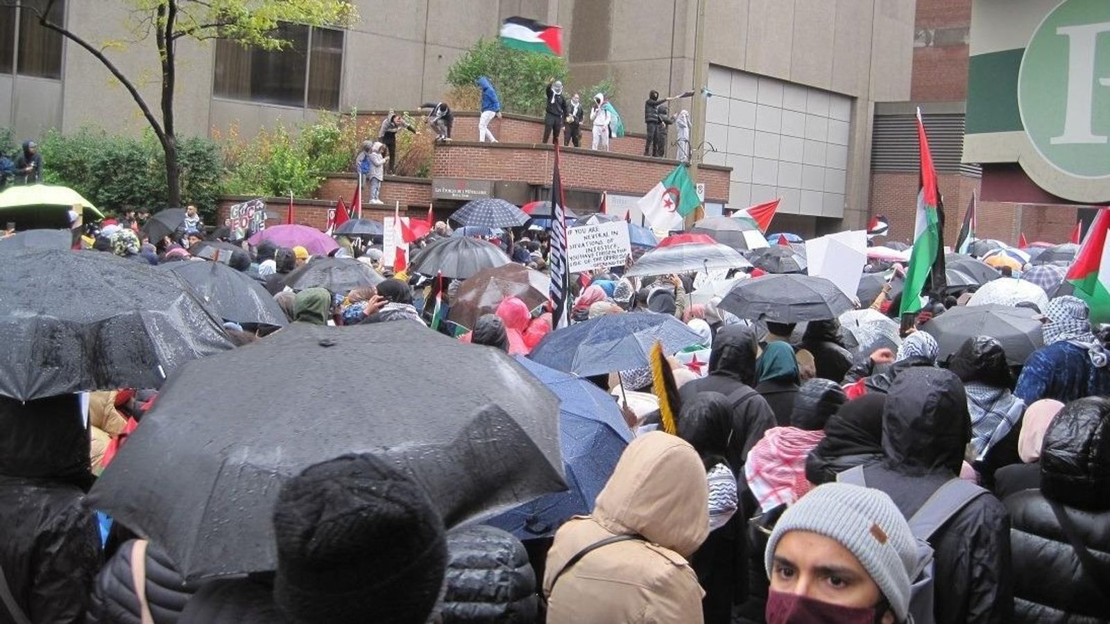 Des milliers de manifestants scandent «Israël terroriste, Canada ...