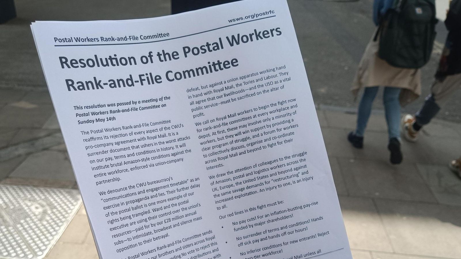 Postal Workers Rank-and-File Committee resolution: It is time to ...