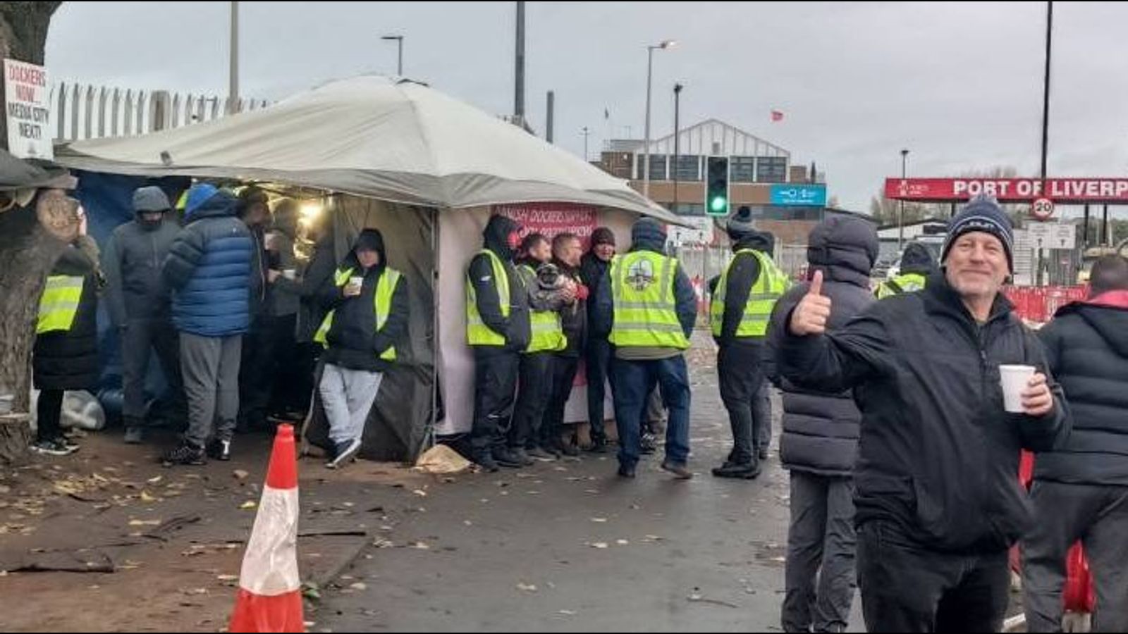 UK dockers at port of Liverpool hold further two-week strike - World ...