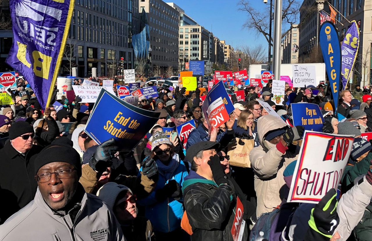 US government workers call in sick, demand strike action against ...