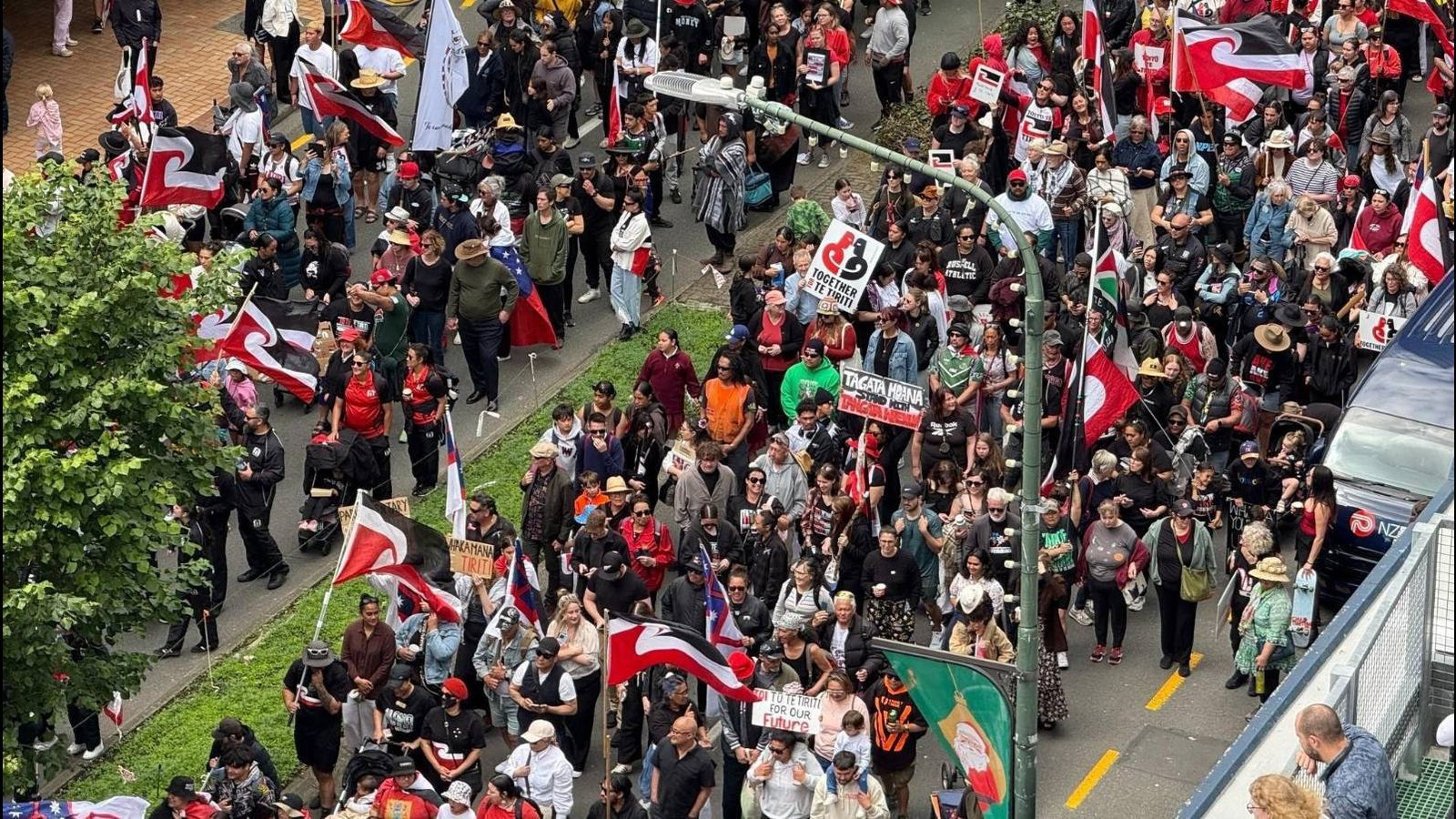 New Zealand opposition parties seek to contain mass protests against ...