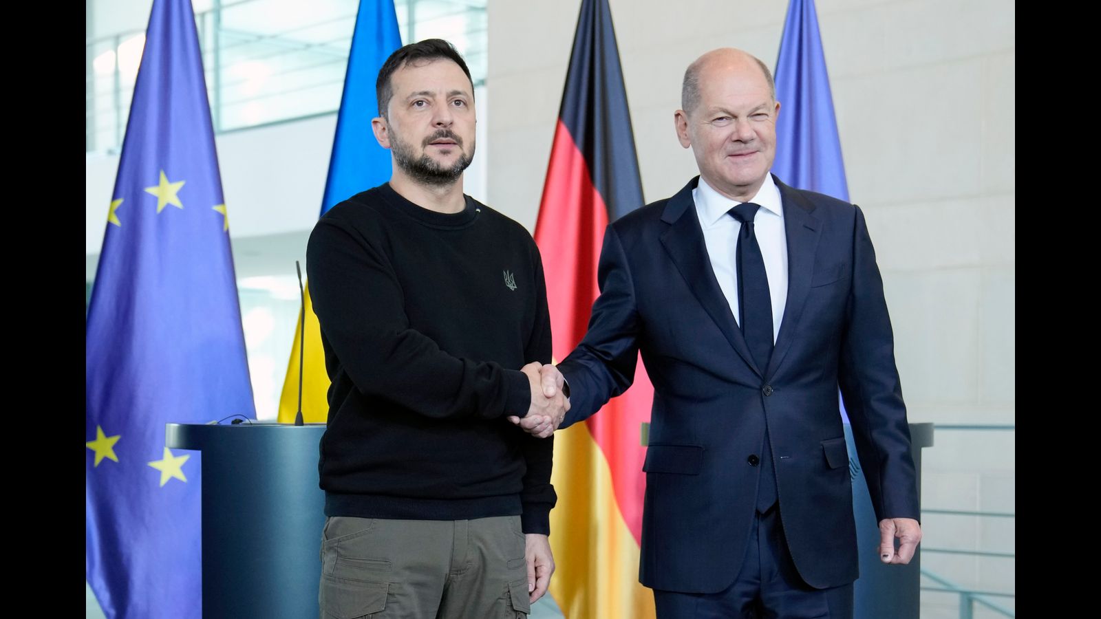 German Chancellor Scholz announces new arms deliveries for Ukraine and ...