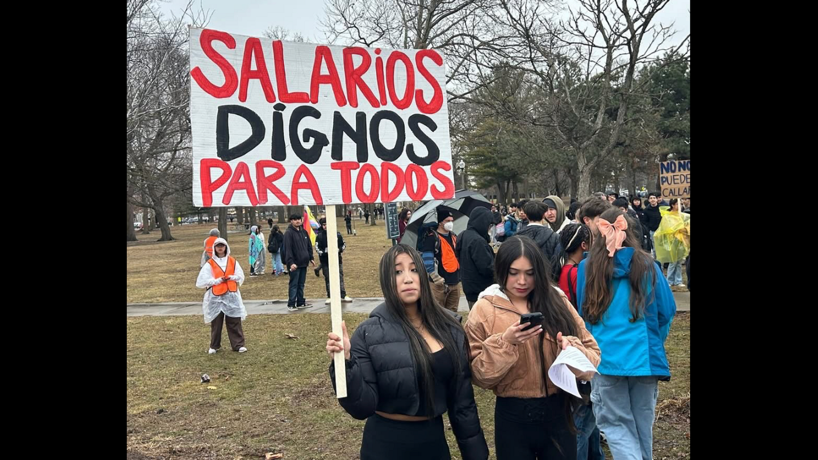 Walkout by Detroit high school students against anti-immigrant witch ...