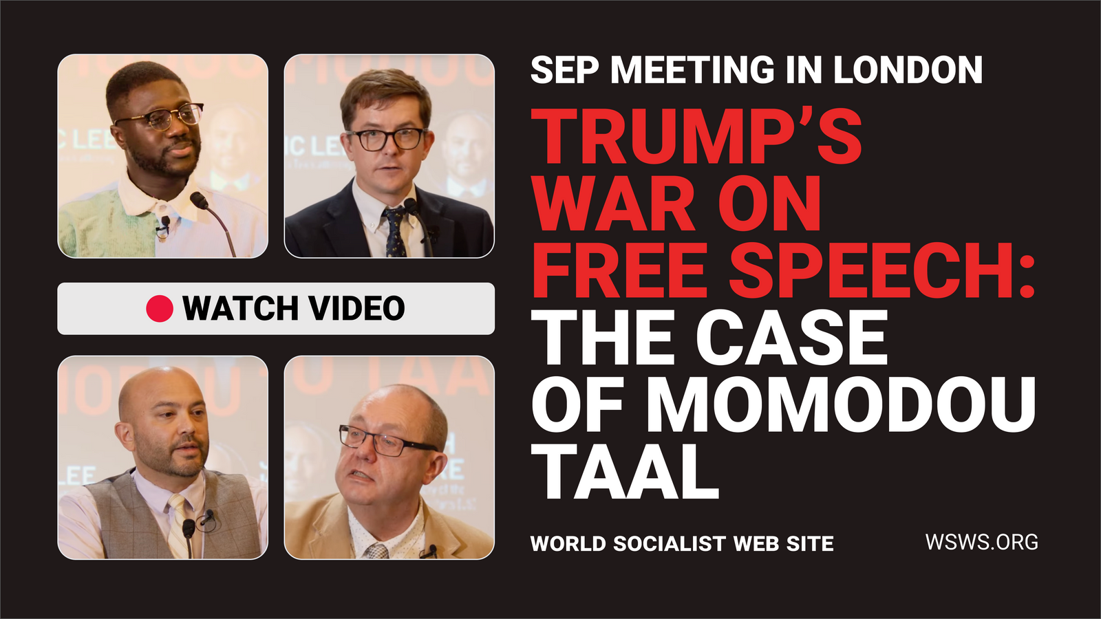 VIDEO: Trump’s war on free speech—The case of Momodou Taal - World ...