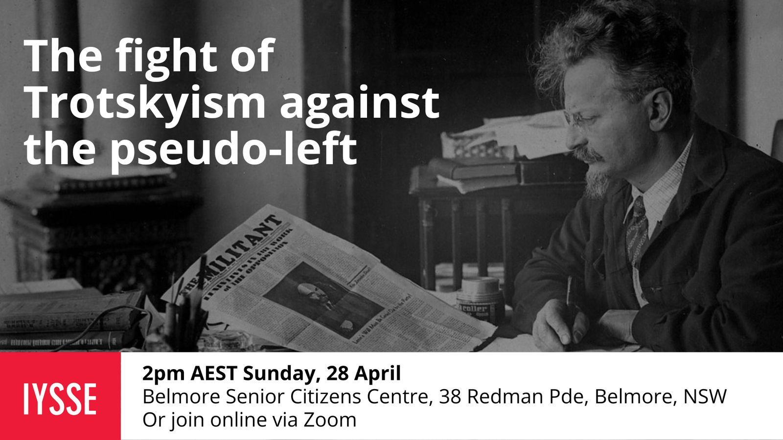 Upcoming IYSSE (Australia) lecture: The fight of Trotskyism against the ...