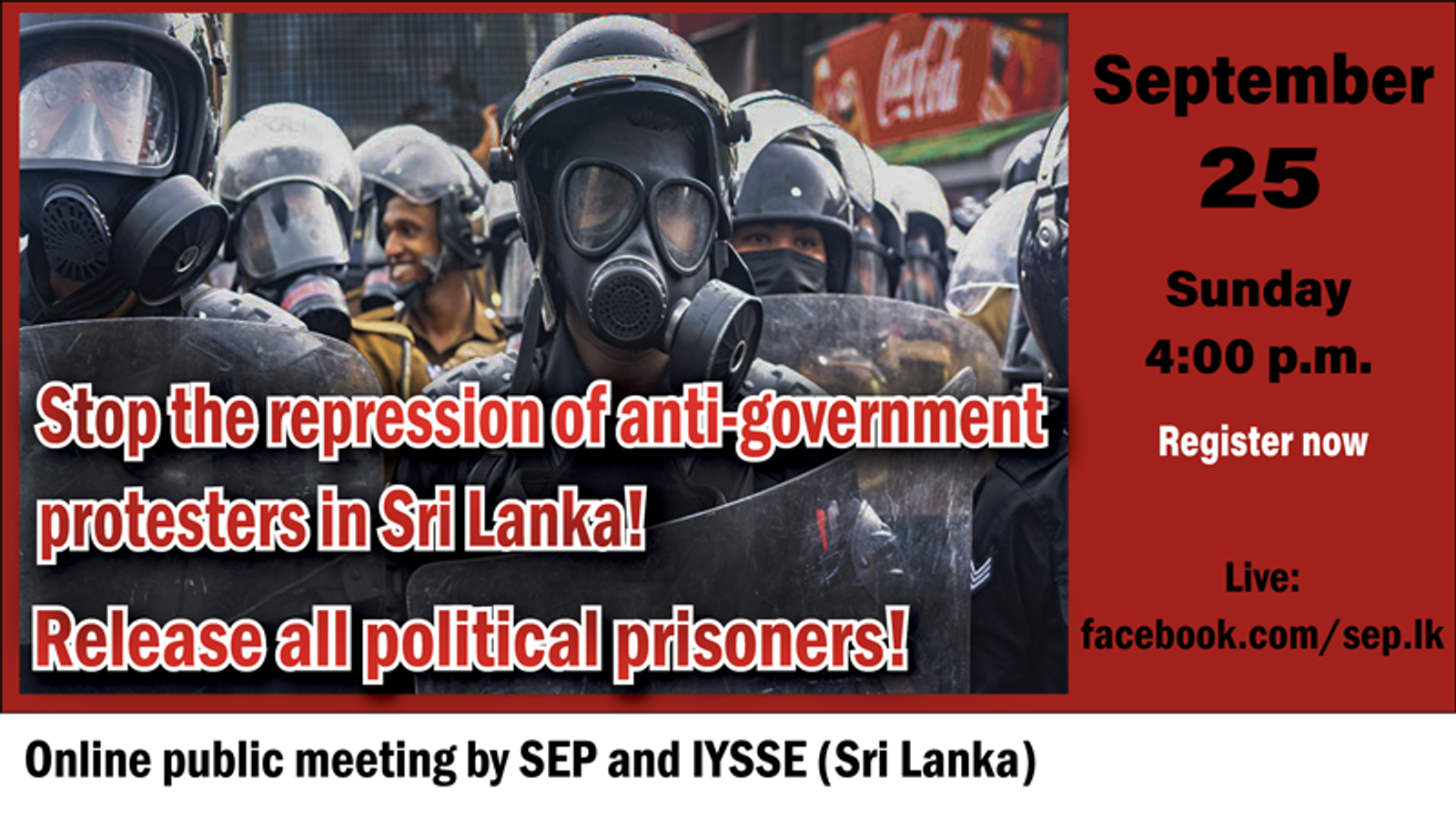 SEP and IYSSE in Sri Lanka call public meeting to oppose state ...