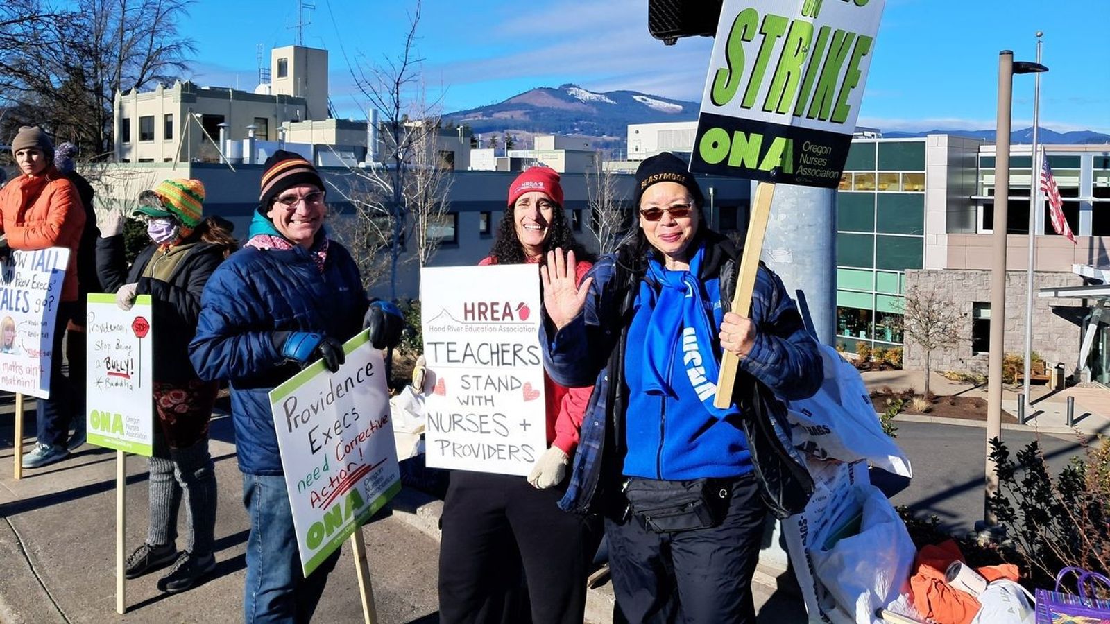 Striking Oregon healthcare workers overwhelmingly reject tentative ...