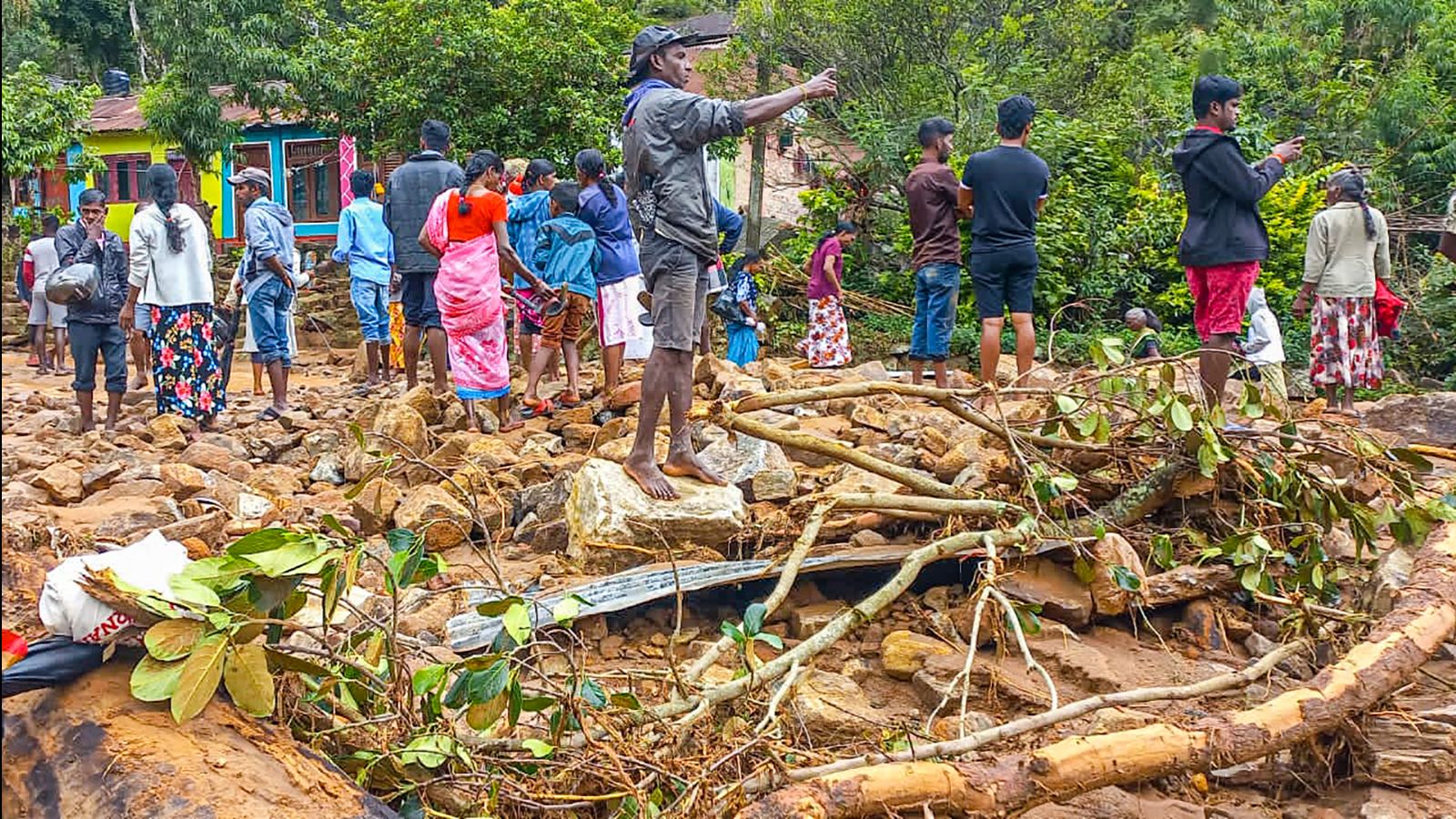 67 families homeless after massive landslide at Poonagala Estate in Sri ...