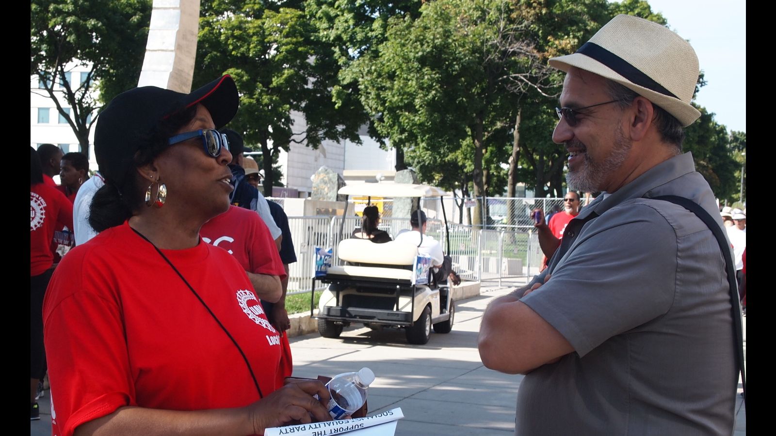 SEP presidential candidate Jerry White speaks to workers at Detroit ...